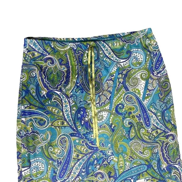 Luna Chix | Skirts | Lunachix Blue And Green Paisley Print Western Maxi ...